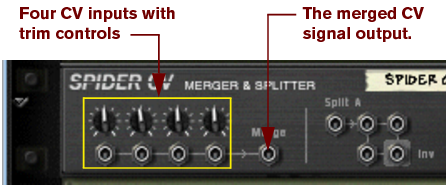 Spider CV Merger & Splitter