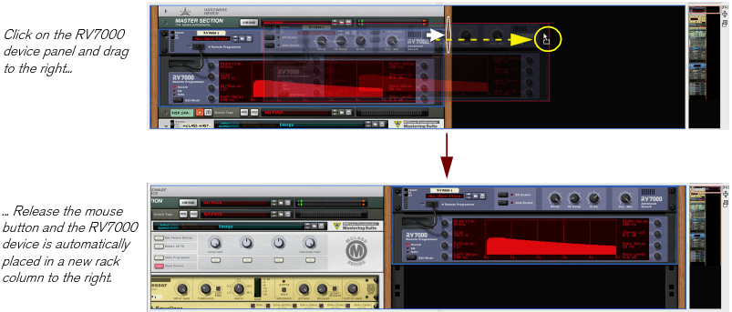 Rack device procedures