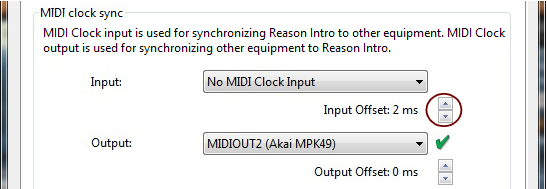 Synchronization to MIDI Clock