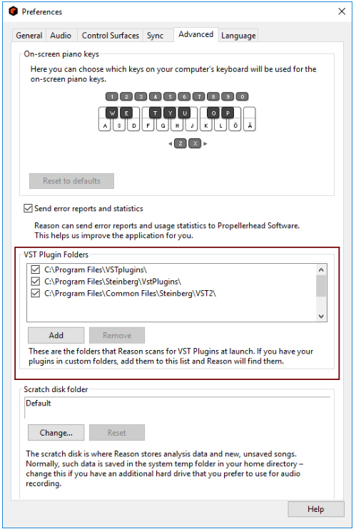 Managing VST plugins
